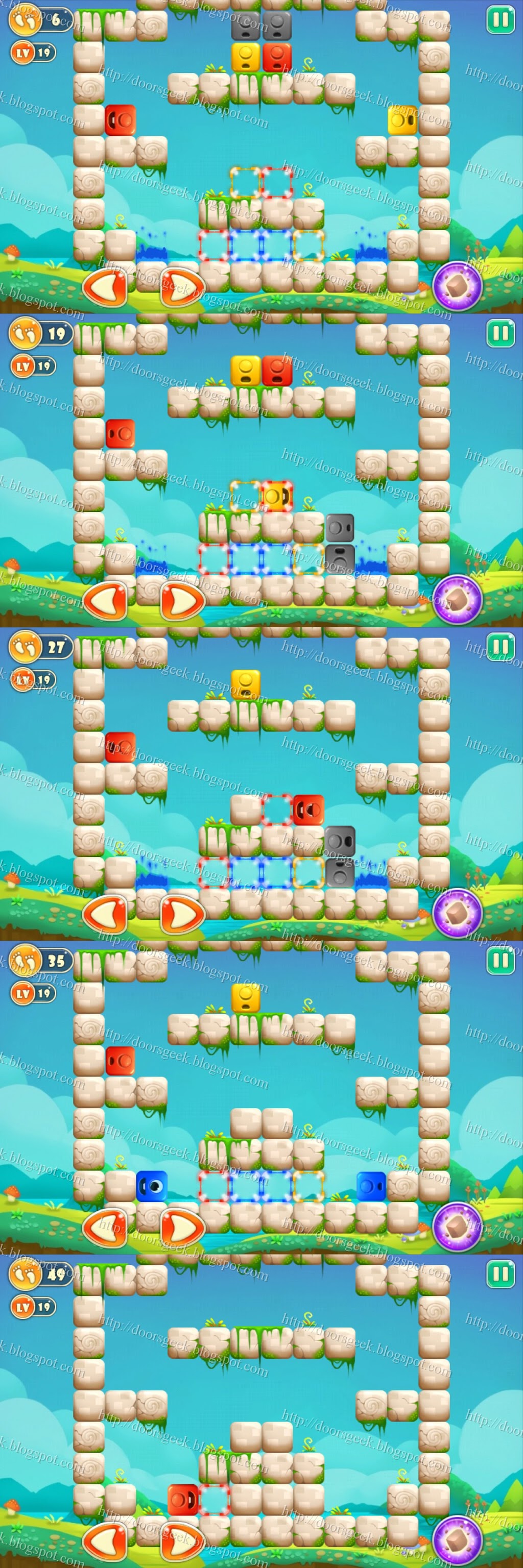 Block Mania [World 1] Level 19 ~ Doors Geek