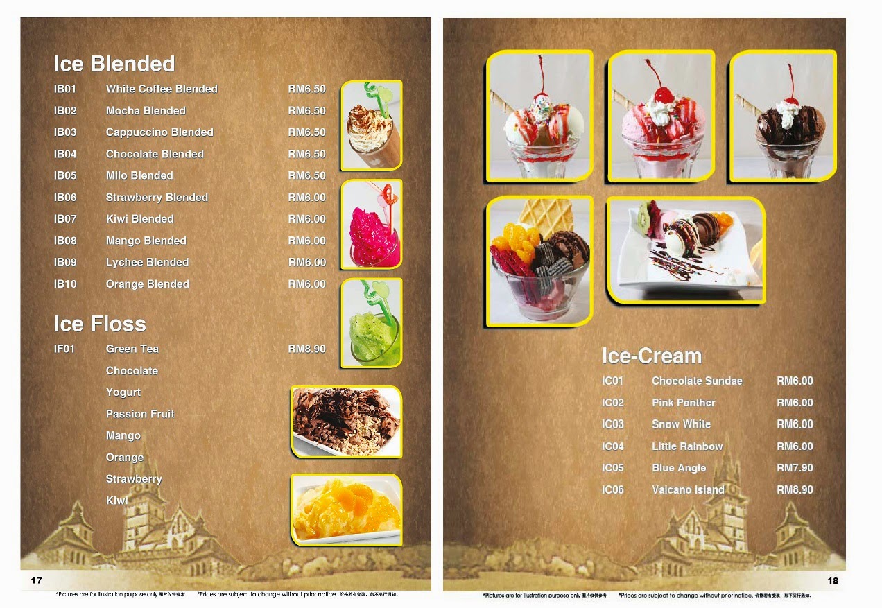 Little Castle Menu Batu Maung: Complete Menu clear & complete version