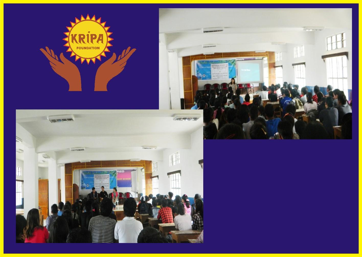 KRIPA FOUNDATION, INDIA: Awareness program for students by Kripa Shillong