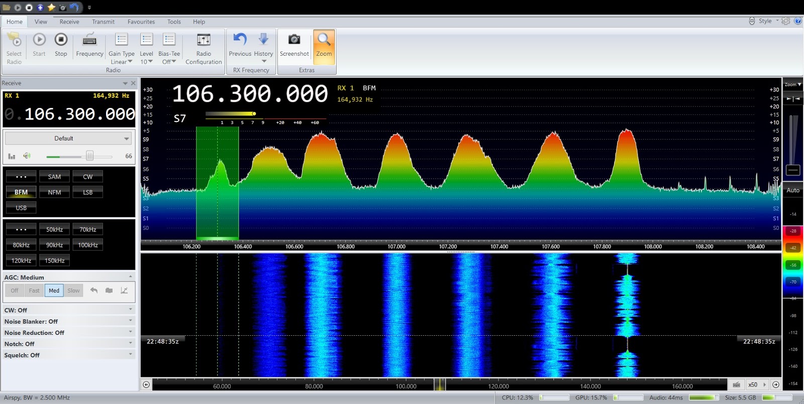 AIR - RADIORAMA: SDR Console V3 software. Prime prove con la preview