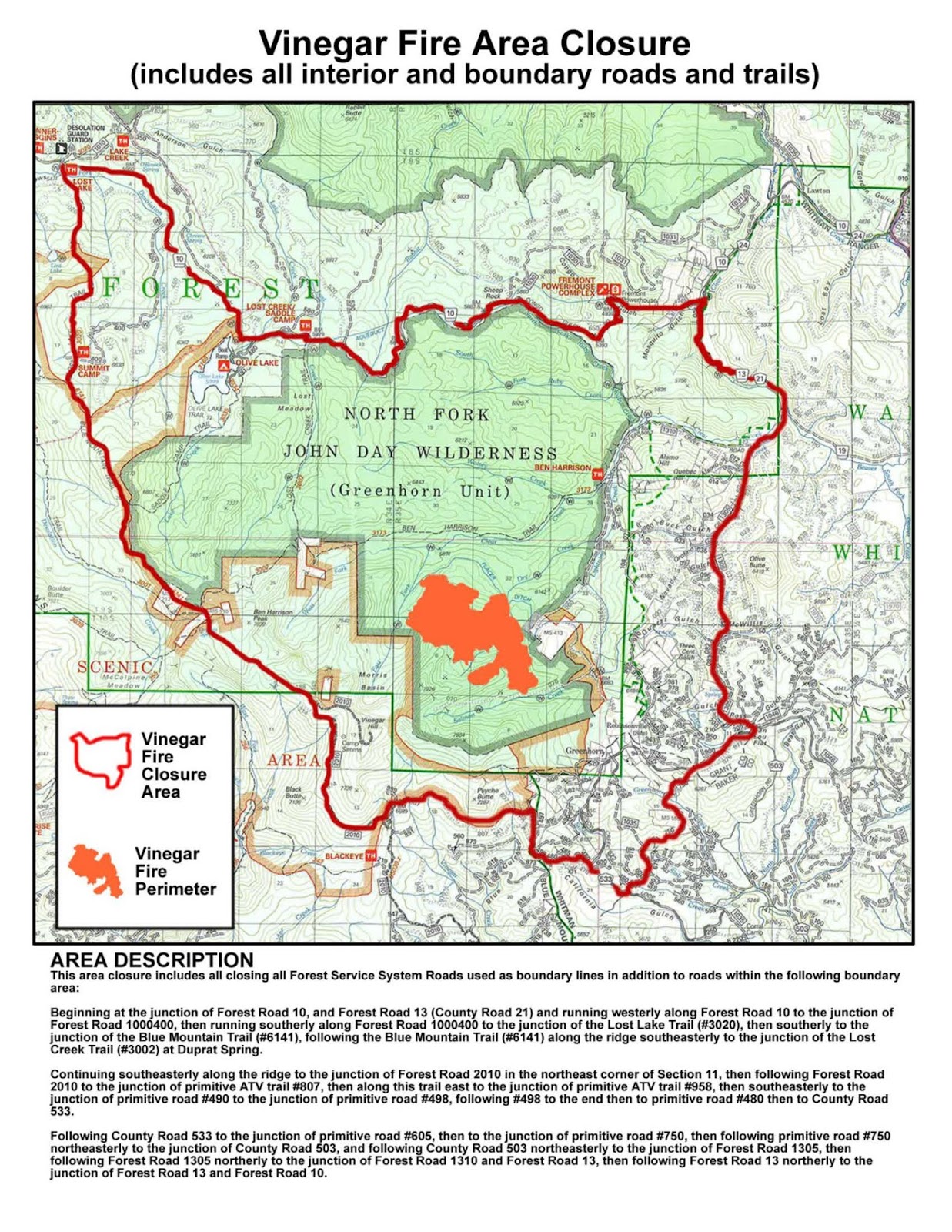 Vinegar Fire: Closures