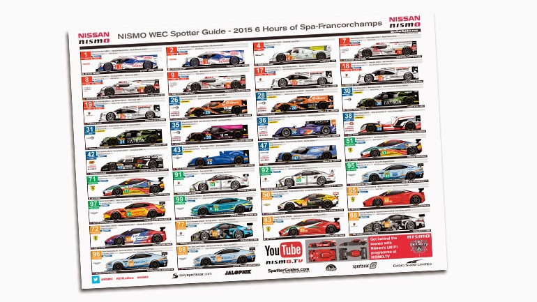 FIA WEC: 6 Hours of Spa-Francorchamps Spotter Guide is out - By Andy ...