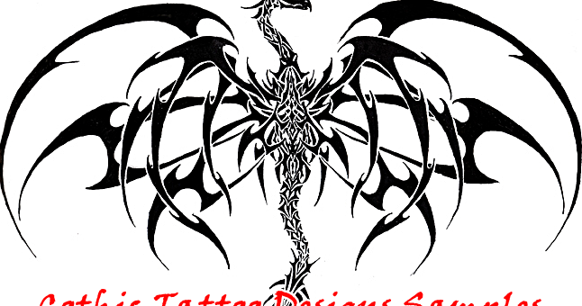 Gothic Tattoo Designs Samples-Gothic Tätowierung Designs Samples ...