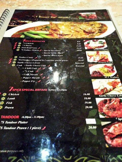 Venoth's Culinary Adventures: 7 Spice Indian Cuisine @ Danga Bay, Johor