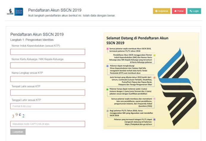 Cara Daftar CPNS di sscasn.bkn.go.id Sesuai Buku pendaftaran sscn 2019 ...