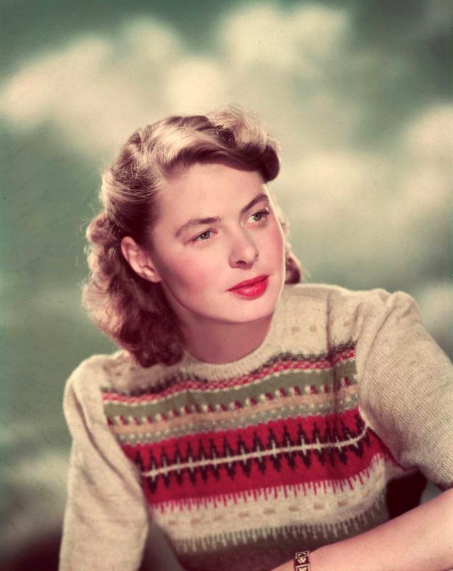 50 Glamorous Color Photos of Ingrid Bergman From Between the 1940s and ...