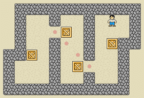 Sokoban: Sokoban lessons - Four boxes (with rooms)