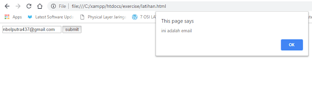 Membuat form Validasi Email Dengan Menggunakan Javascript - Sahretech