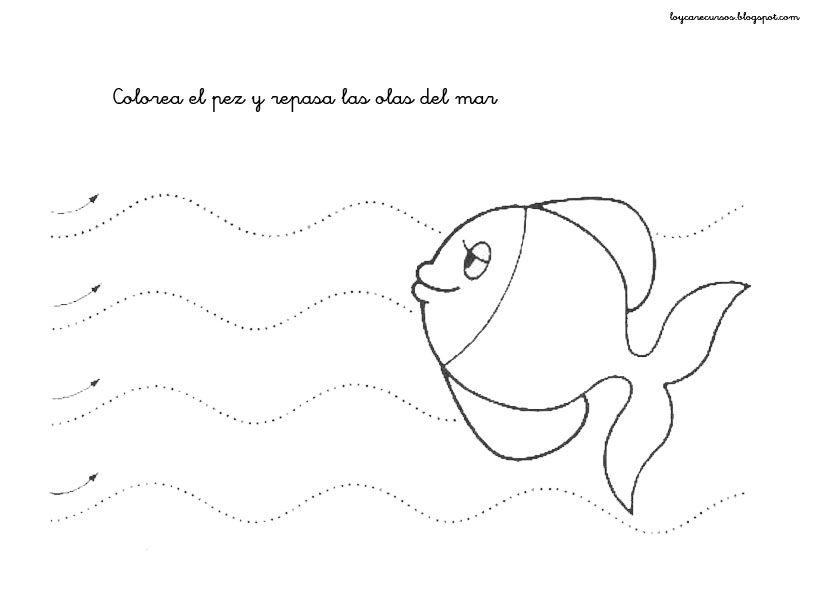 Grafomotricidad Fichas Peces Circulos Trazos Bonitas Maravillosas ...