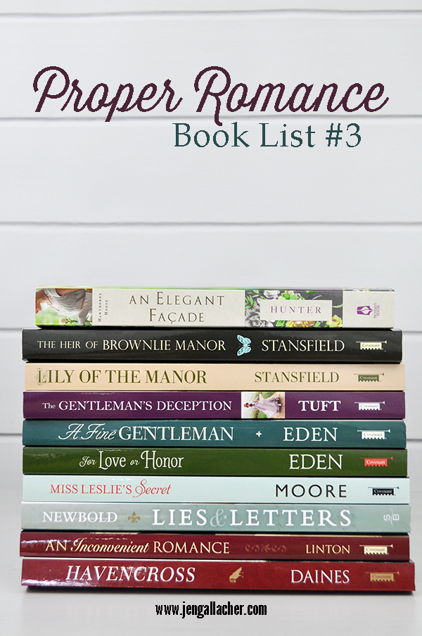 Proper Romance Book List #3: By Recommended Author | Jen Gallacher