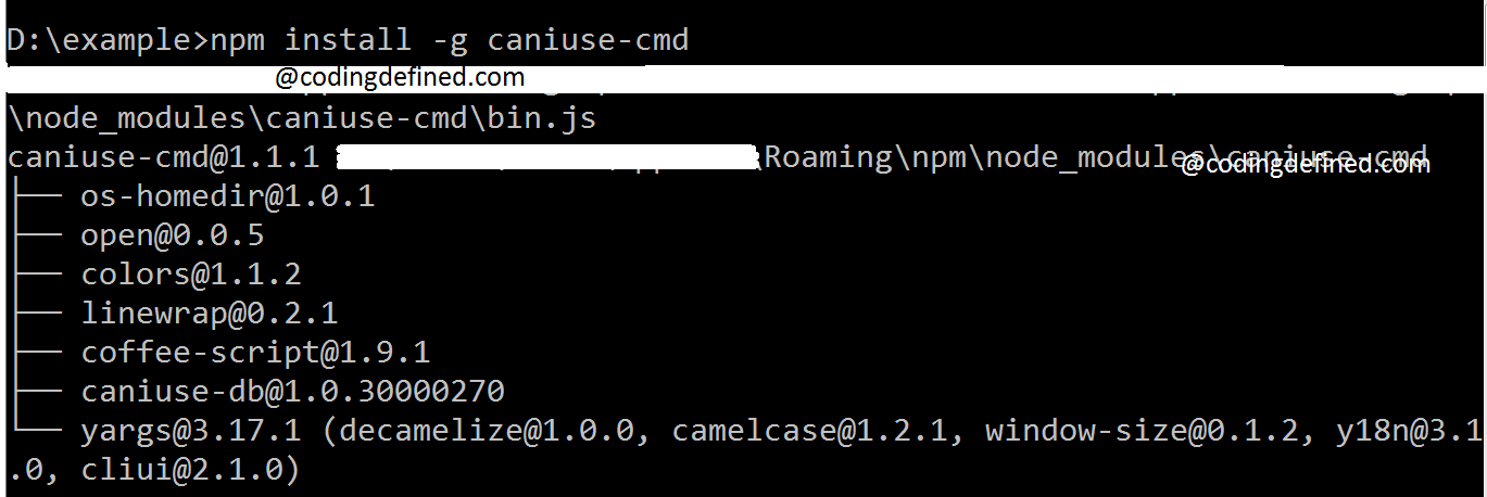 CanIUse in Command Line - Coding Defined