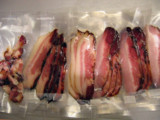 good food in a crap kitchen: Pork Cheek Bacon