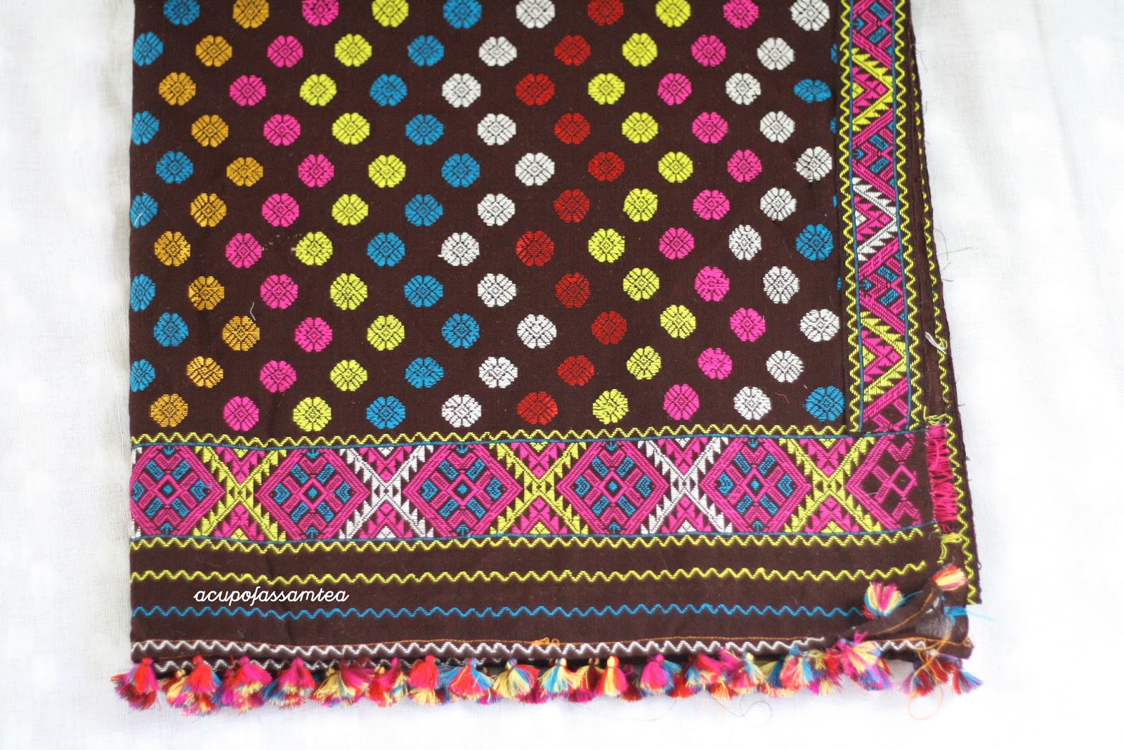 Five Assamese motifs or designs in Assamese weave