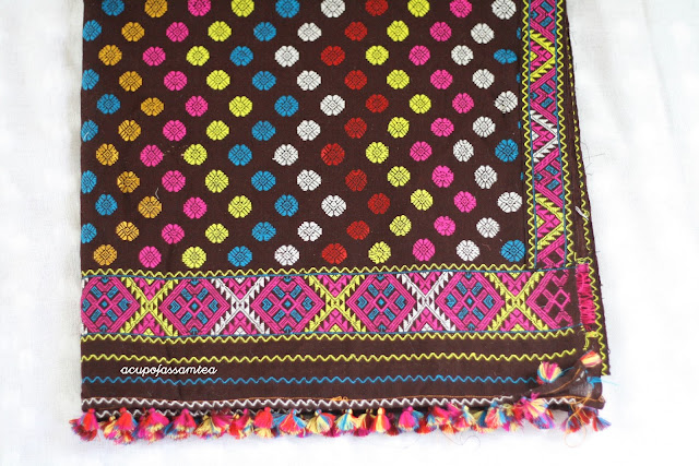 Five Assamese motifs or designs in Assamese weave