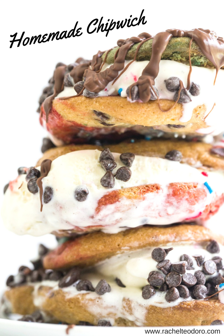 Homemade Chipwich: Chocolate Chip Ice Cream Sandwiches