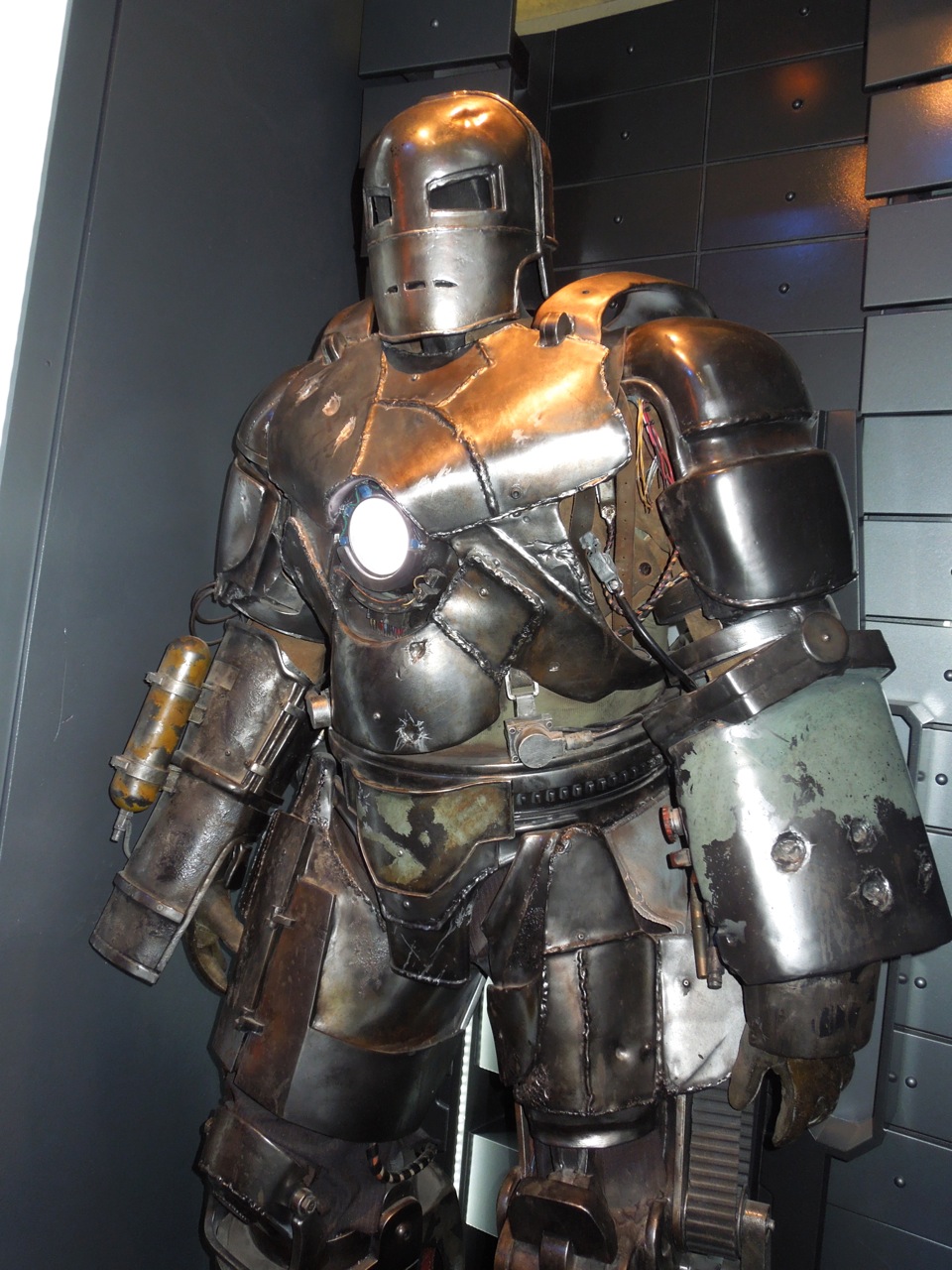 Hollywood Movie Costumes and Props: Iron Man 3 Mark I suit on display ...