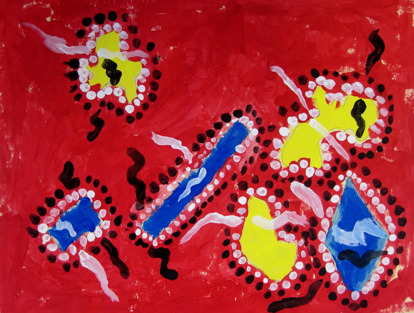 Barstow Art: Paintings using Primary Colors