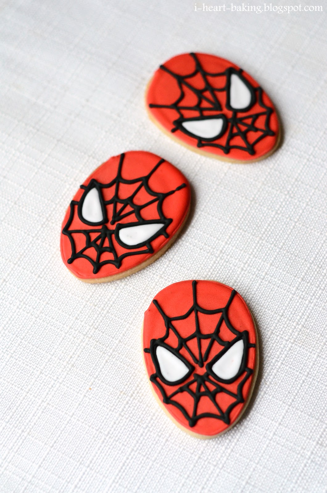 i heart baking!: spiderman cookies