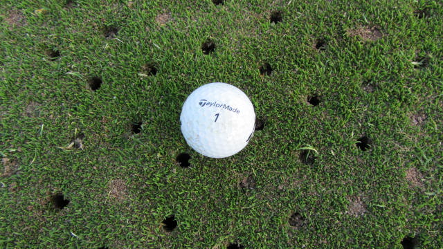 Diamond Run Golf Course Maintenance: Greens Aerification...Update