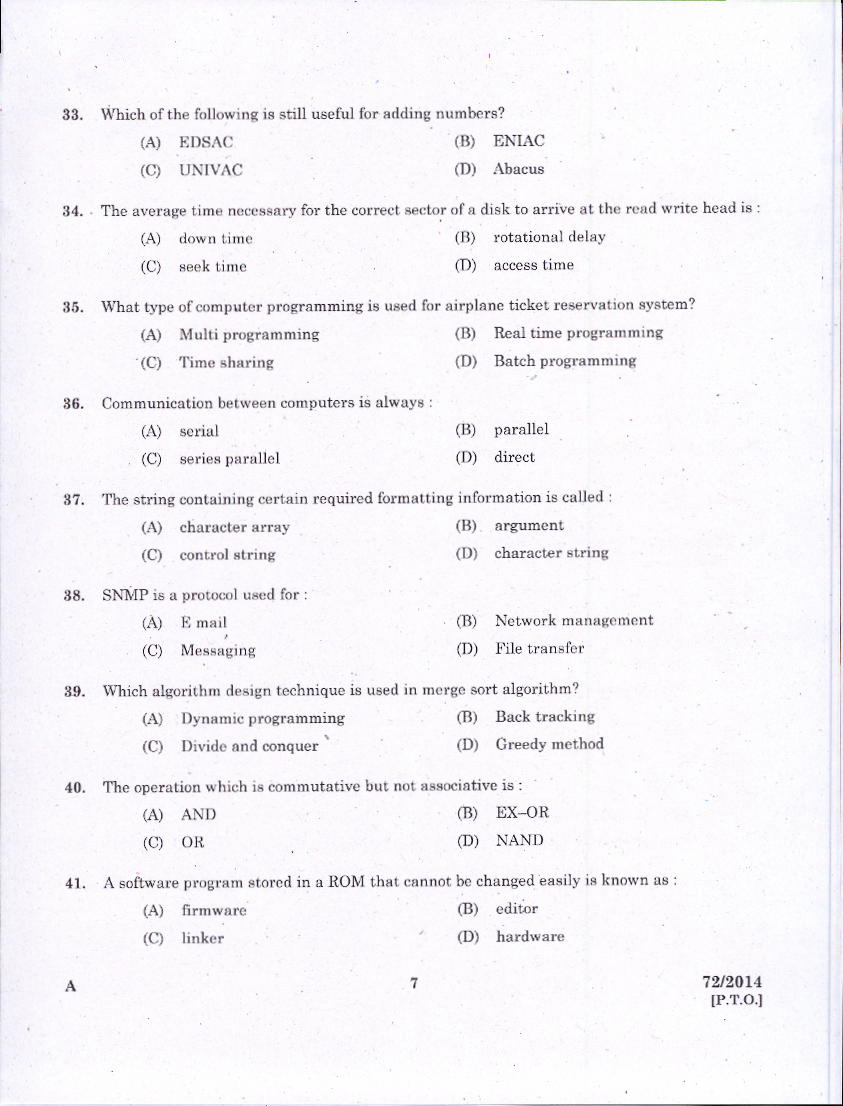 Kerala PSC Junior Instructor