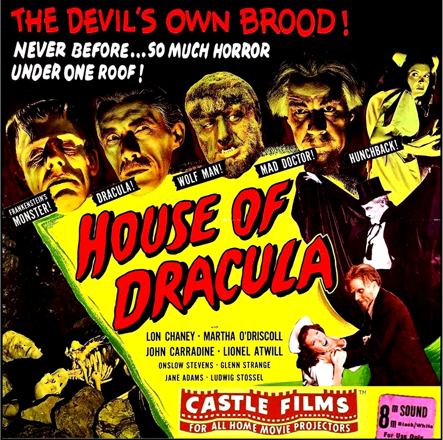 13: Classic CASTLE FILMS 8mm HORROR MOVIE BOX ART Plus 2