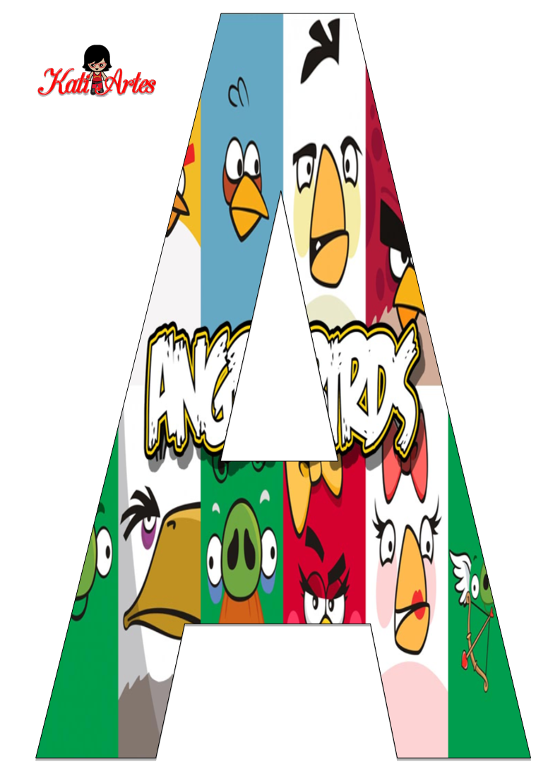 Lindo Alfabeto de Angry Birds. - Oh my Alfabetos!