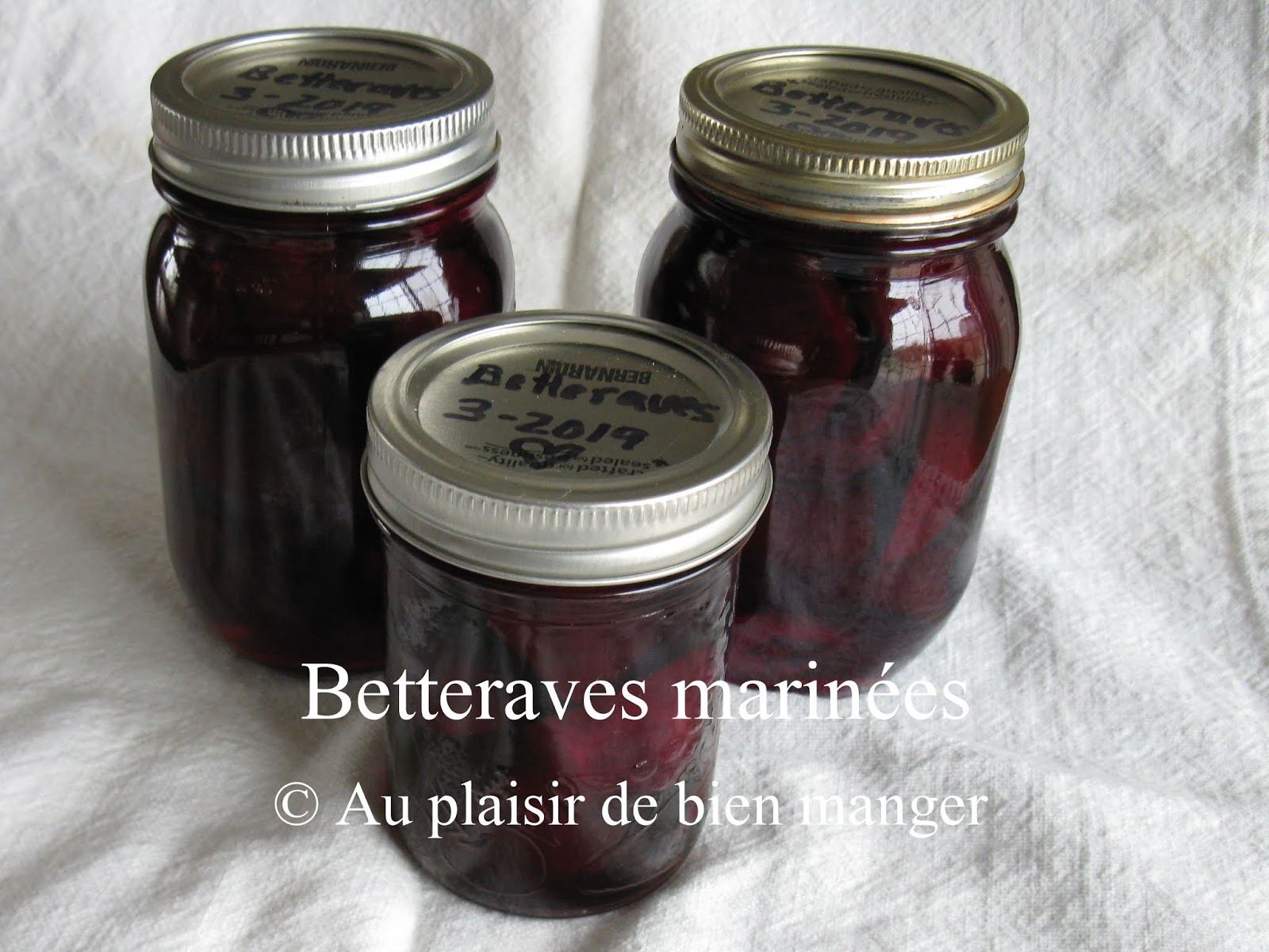 AU PLAISIR DE BIEN MANGER: Betteraves marinées de ma mère les plus ...