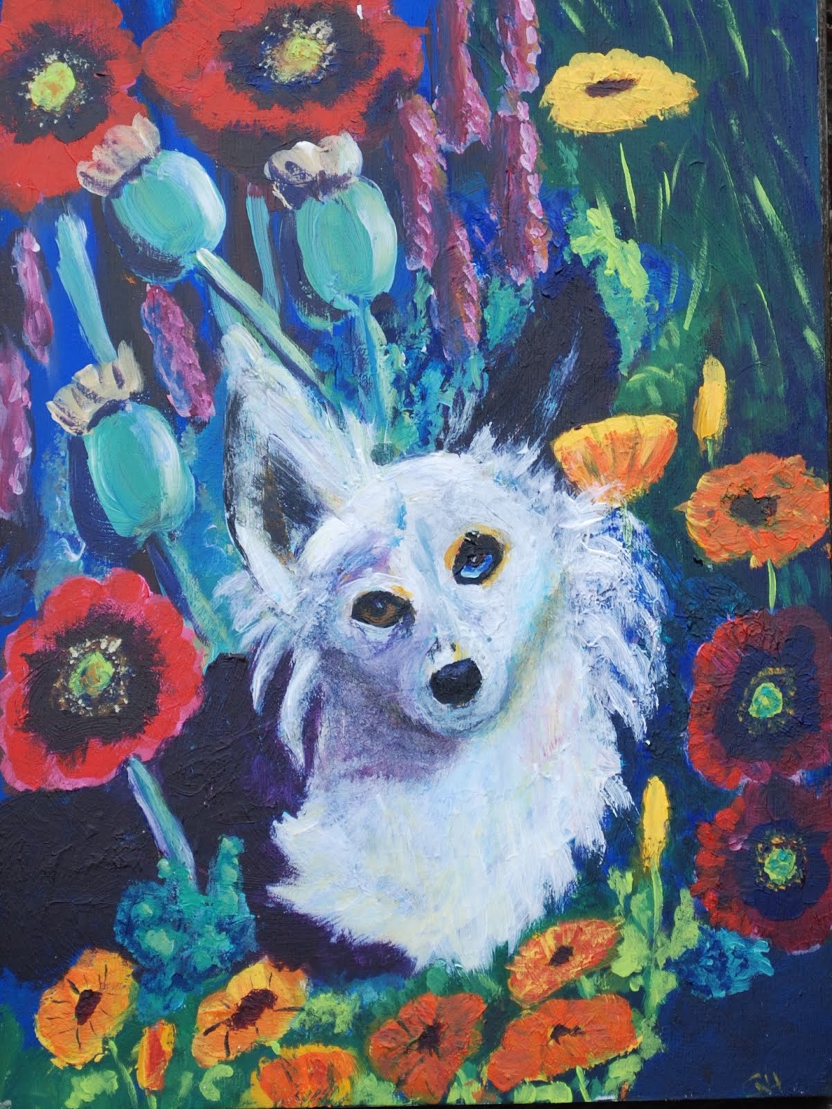 Cecelia Nunn Haack...Whimsical Pet Portraits: Dog Paintings in Acrylic ...