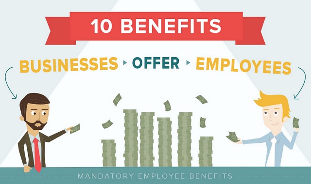10 Benefits Business Offer Employees Infographic Visualistan