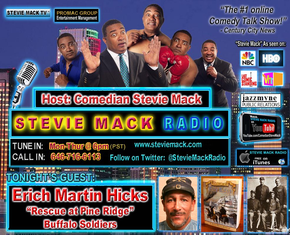 Comedian Stevie Mack: STEVIE MACK RADIO - Erich Martin Hicks Author ...