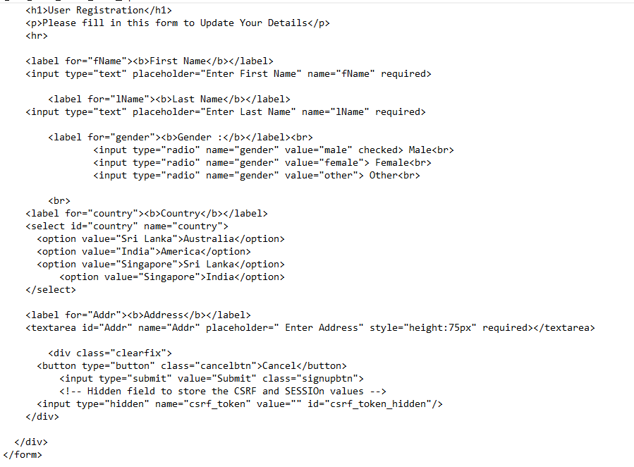 CSRF PROTECTION: SYNCHRONIZER TOKEN PATTERN