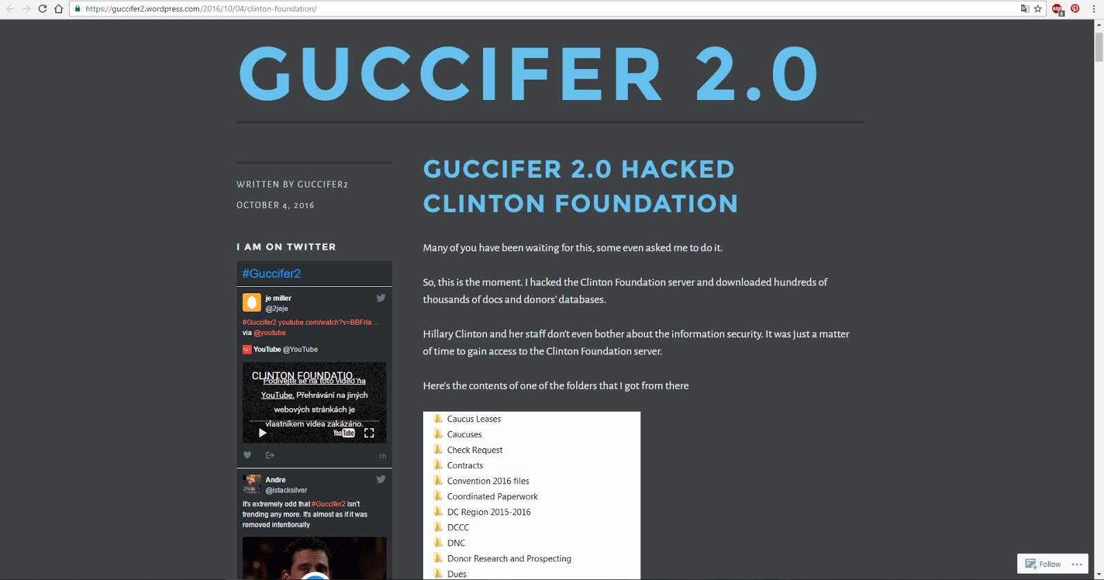 OrgoNet: Assange zveřejnil slíbené dokumenty prostřednictvím hackera ...