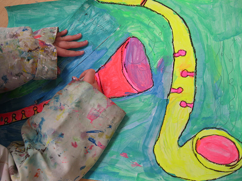 The Art Room at The Falcon Academy of Creative Arts: 4th grade art