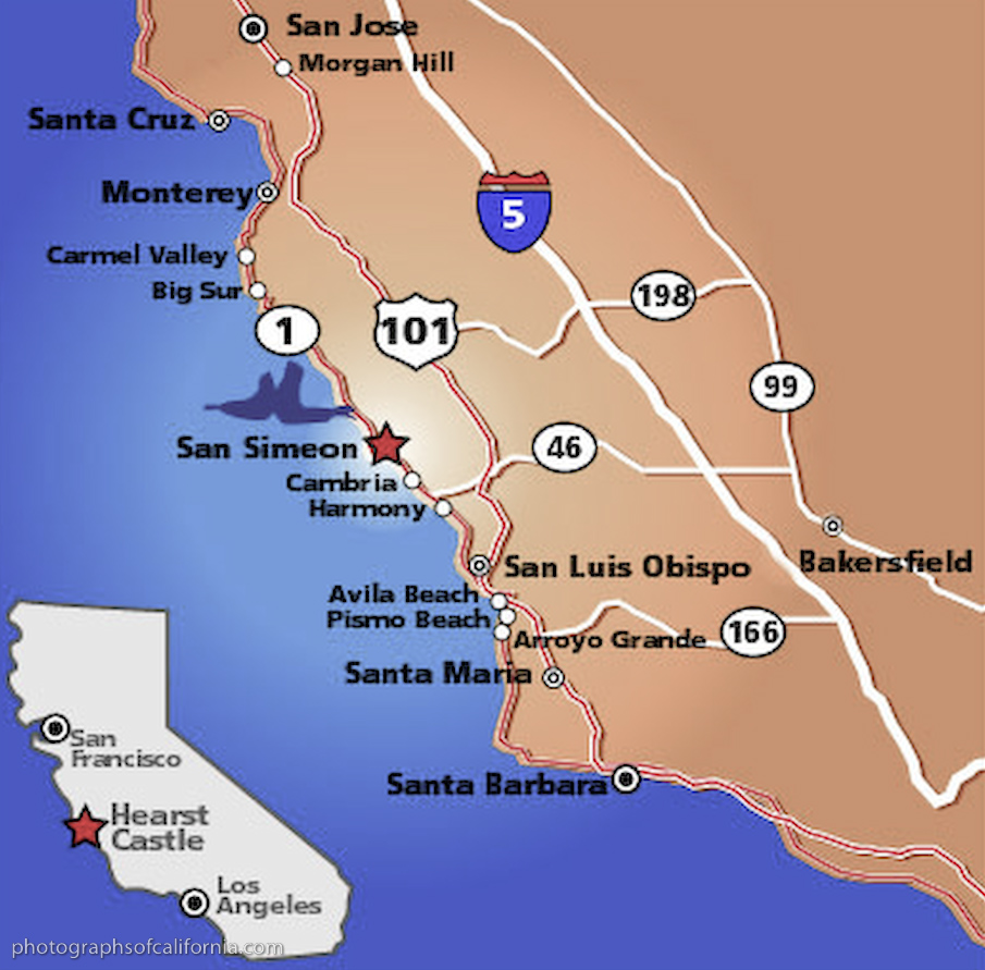Alex & Mike - Travel Blog: Paso Robles - San Simeon - Big Sur ...