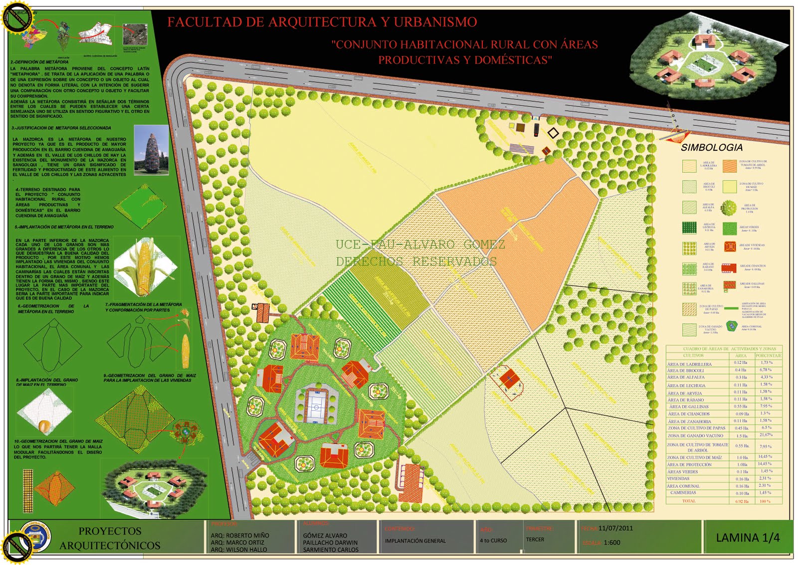 A: PROYECTO"CONJUNTO HABITACIONAL RURAL AUTOSUSTENTABLE CON AREAS ...