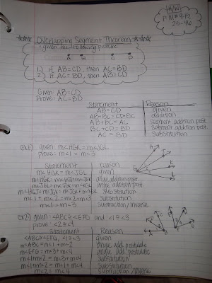 Geometry: 2.4b Two Column Proofs Continued