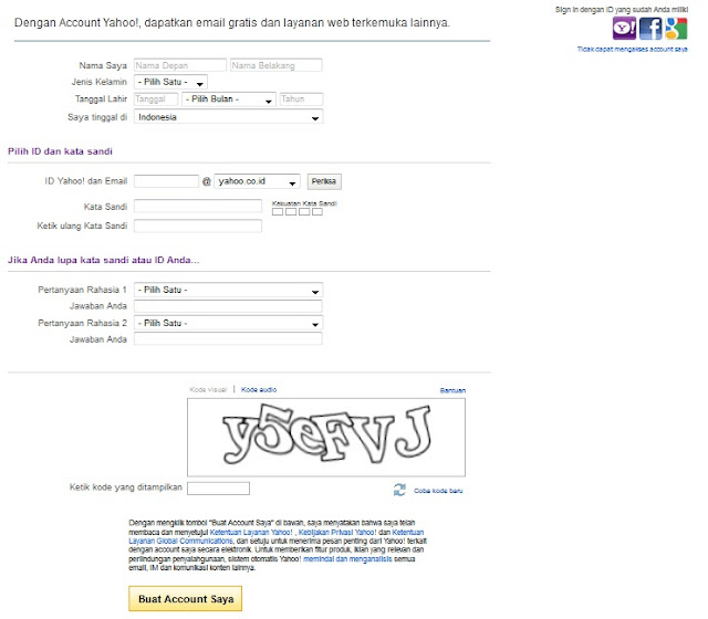Cara membuat Email di Yahoo Indonesia | Solo Nge-Blog
