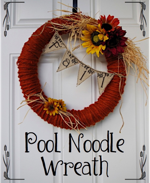 Creative "Try"als: Pool Noodle Fall Wreath