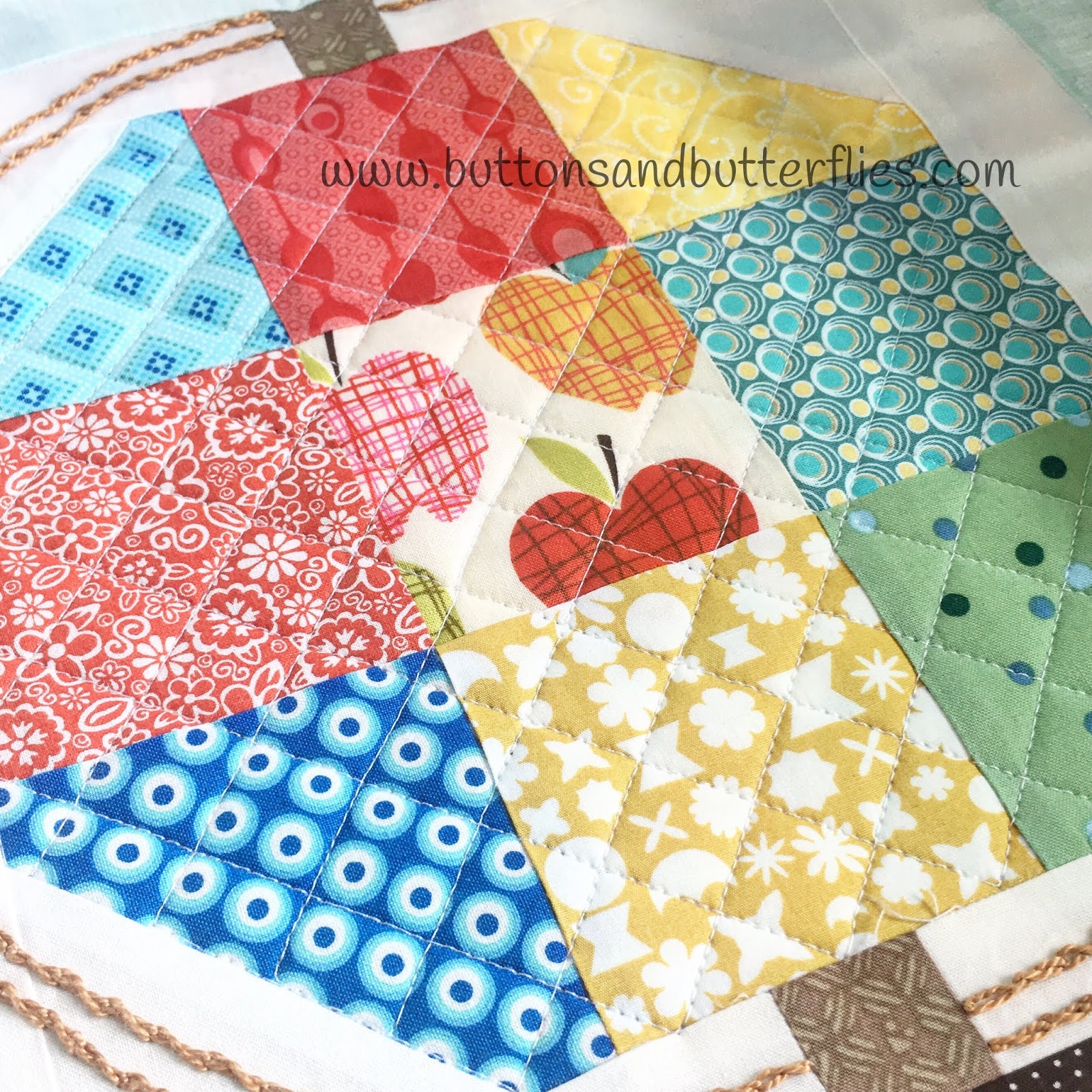 Buttons and Butterflies: Button’s Globe {Teacher Quilt}