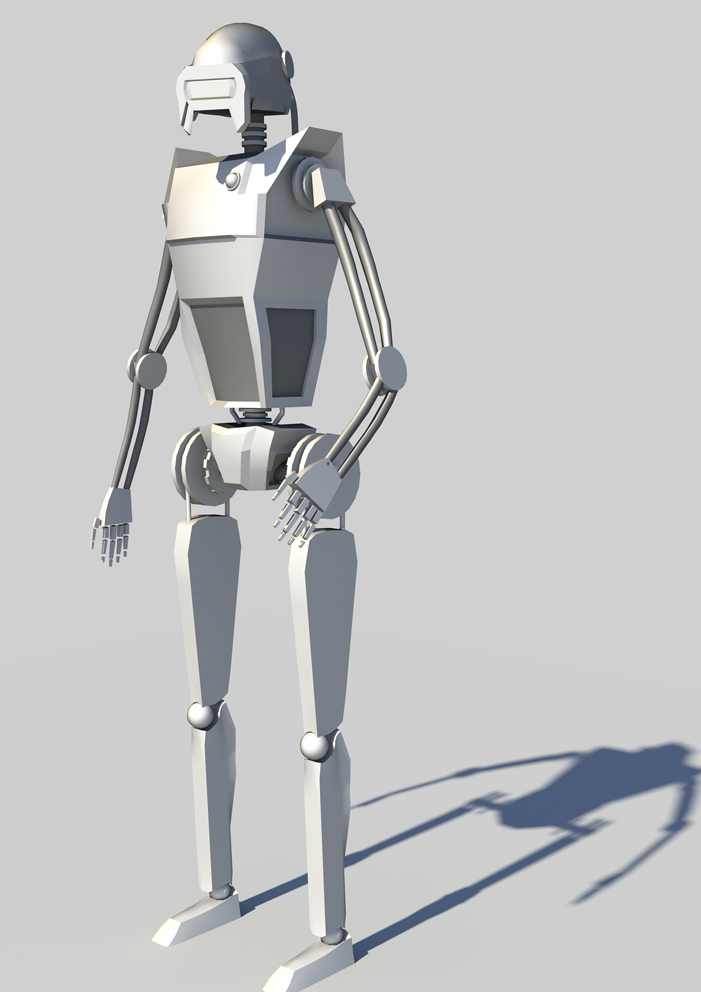 Artwork of Edmund Aubrey: 2d Lesson 16 - Robot Paintover Brief