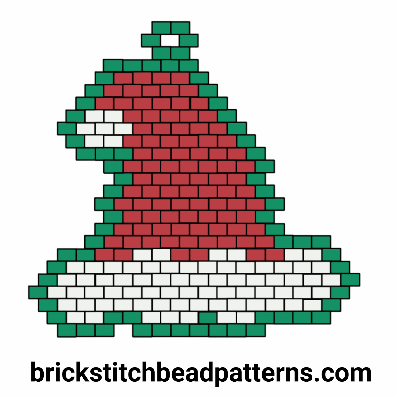 Brick Stitch Bead Patterns Journal: Super Santa Hat Free Christmas ...