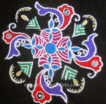 Kolam by Sudha Balaji: Make simple rangoli in 2, 3 or 4 steps