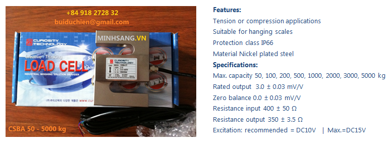 S-BEAM LOAD CELL ~ Minh Sáng Loadcell