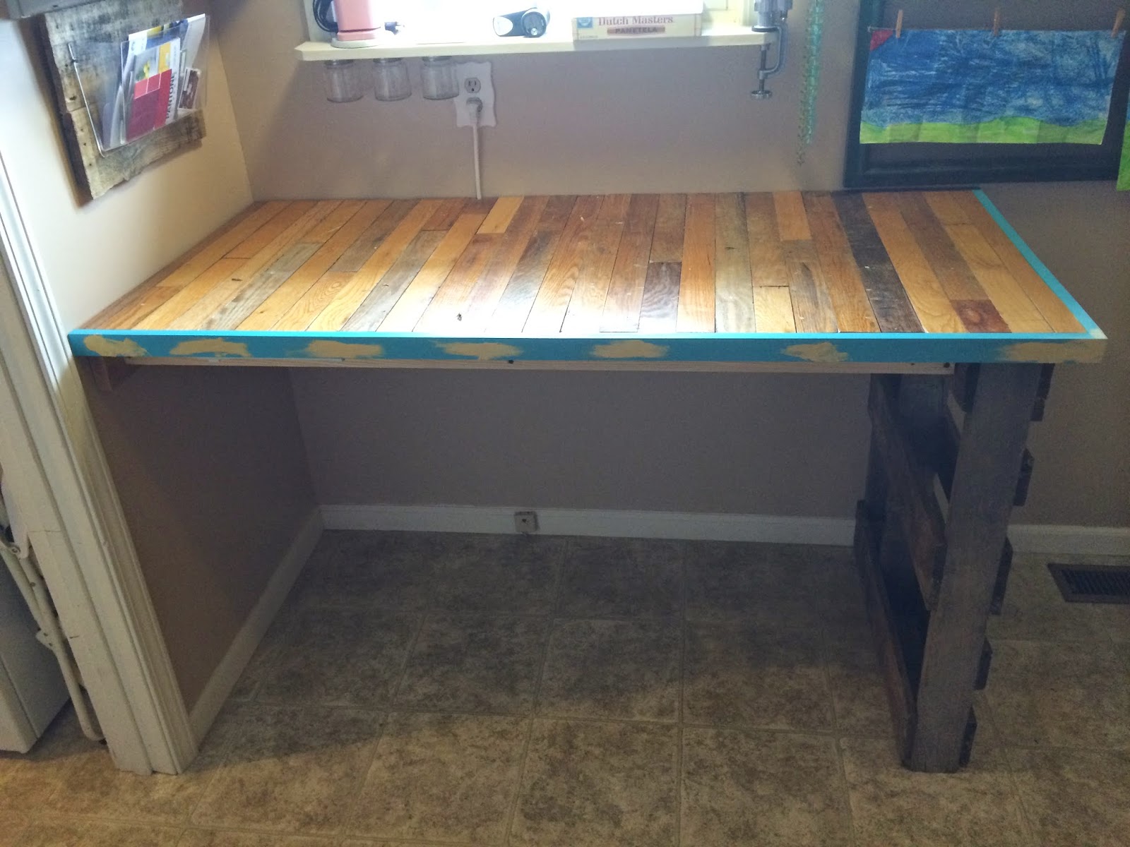 Upcycled Do It Yourself: Custom Craft Table built from Upcycled ...