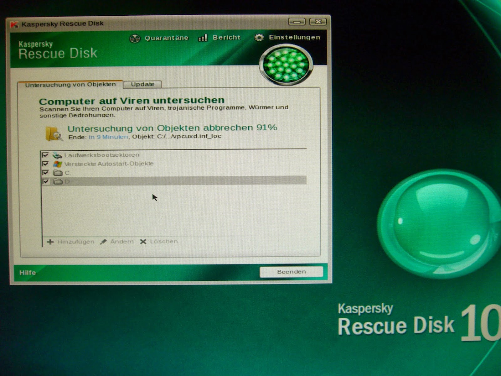 Produktrezensionen, Testberichte, PC-Spiele: Kaspersky Rescue Disk 10 ...