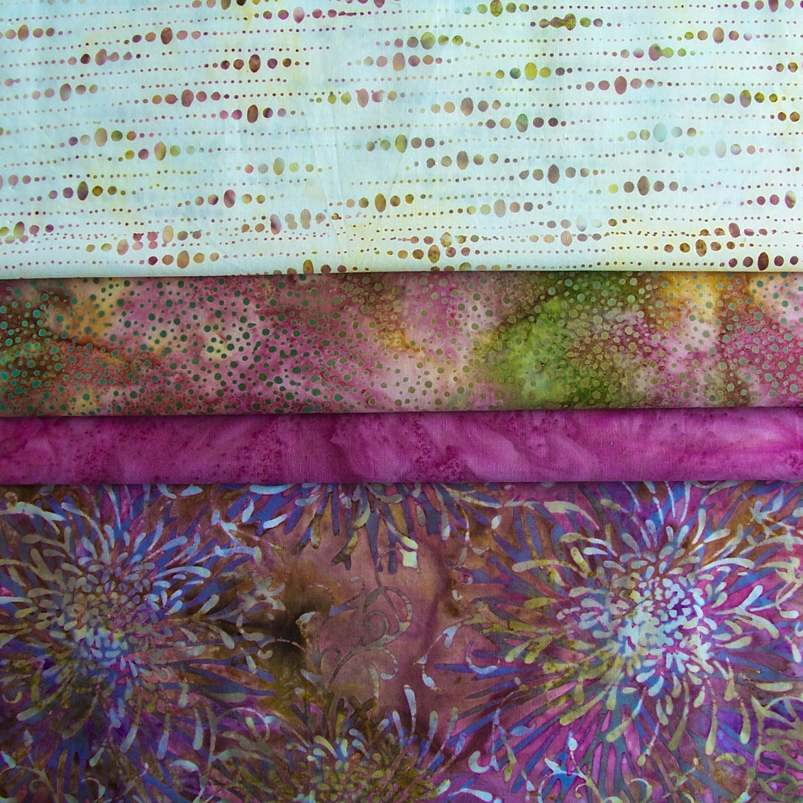 Eglantine Stitchery: Beautiful Batiks: Fabric Inspiration