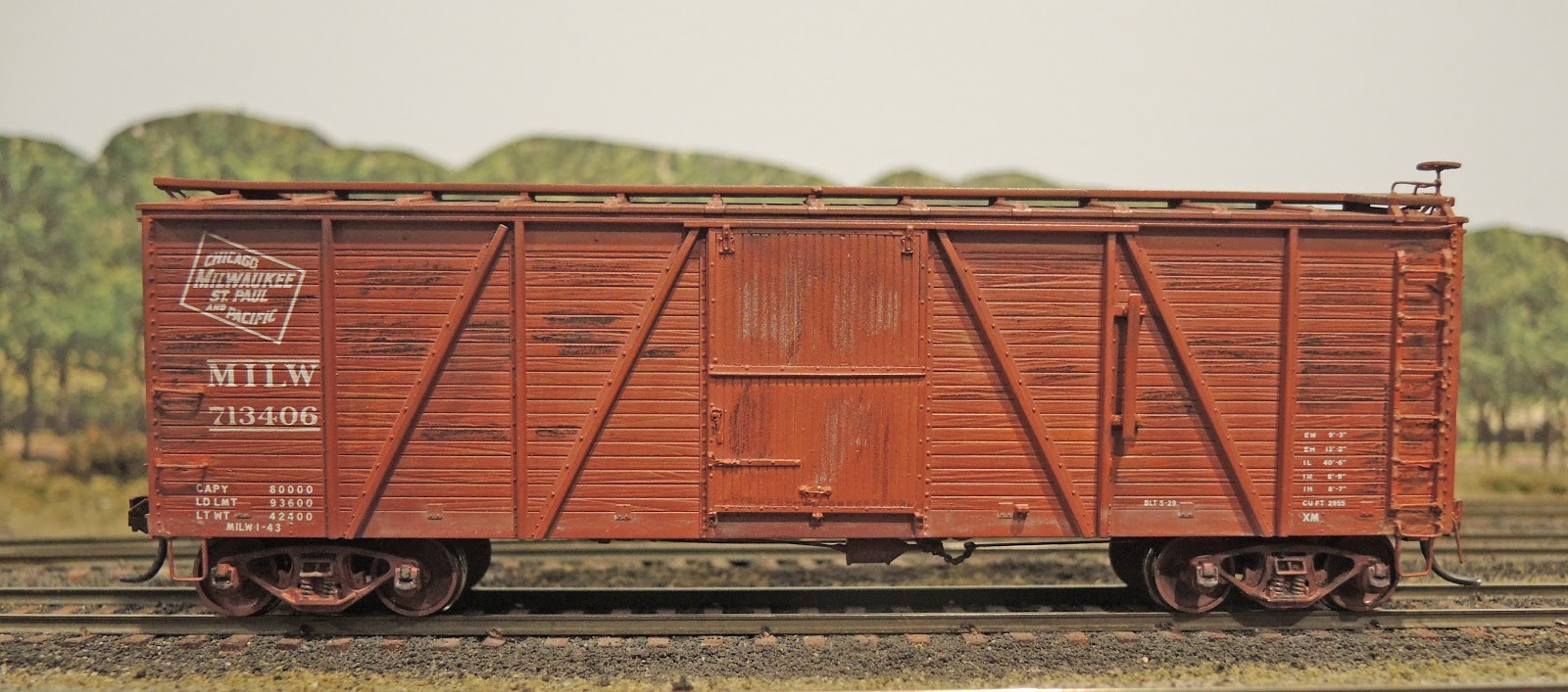 Minneapolis & Northland Railroad Company Modeling: MILWAUKEE BOX CAR 713406