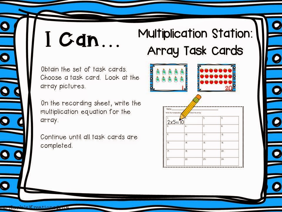 Karla's Kreations: Multiplication Math Stations