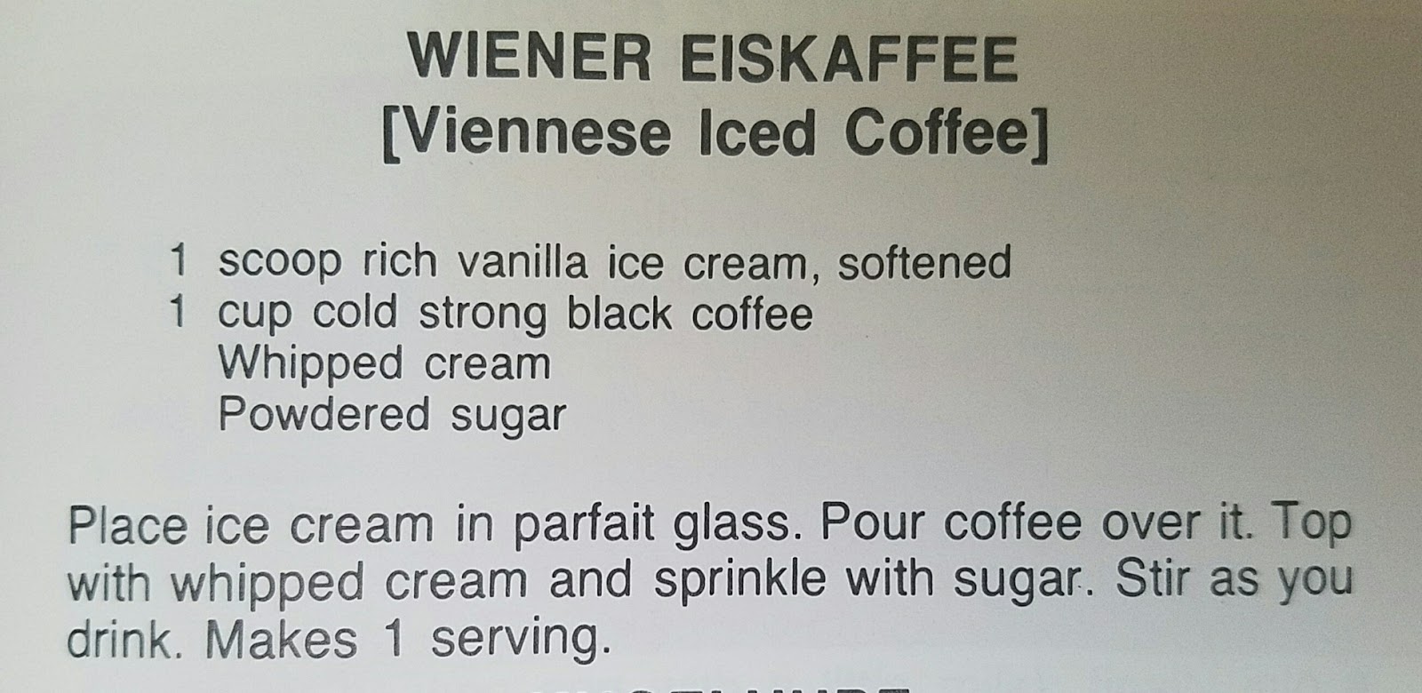 Decadant Viennese Iced Coffee ~ Wiener Eiskaffee