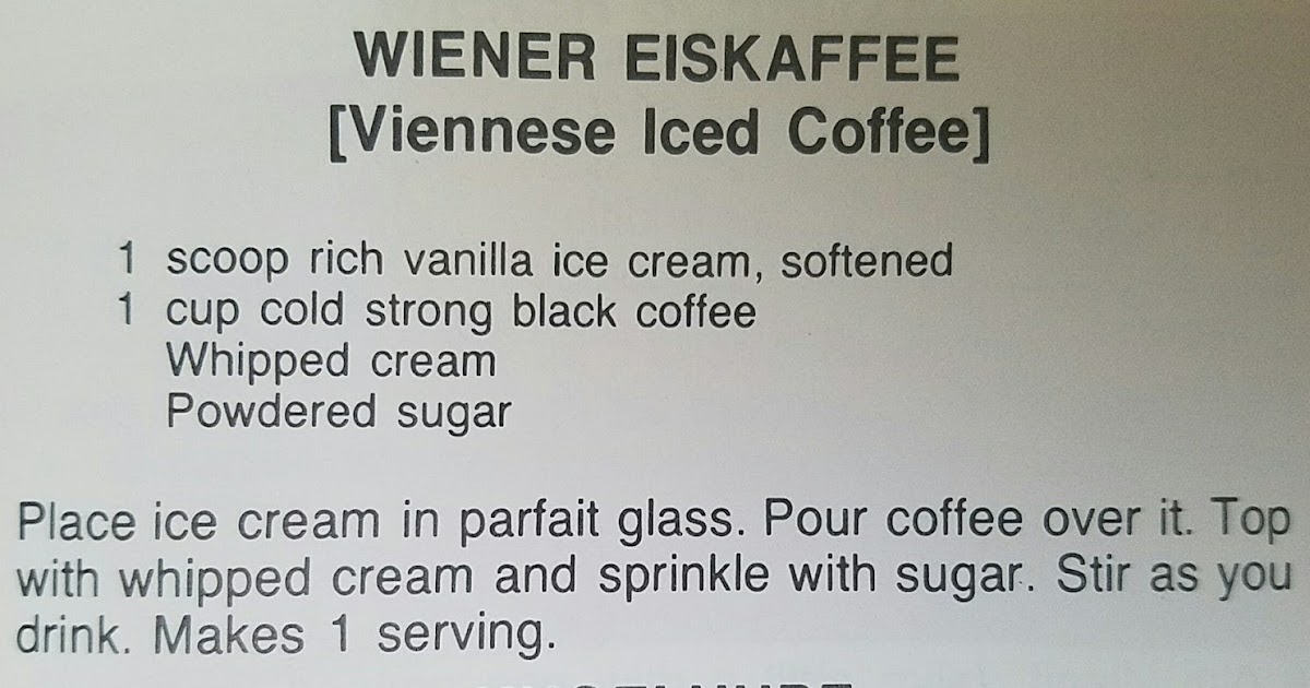 Decadant Viennese Iced Coffee ~ Wiener Eiskaffee